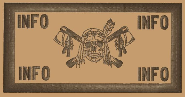 Saigon Sams Military Surplus Store: Patch-Flak/ Indian Skull, Custom ...