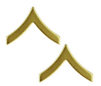 Saigon Sams Military Surplus Store: Chevron-USMC Gold- Satin Finish ...